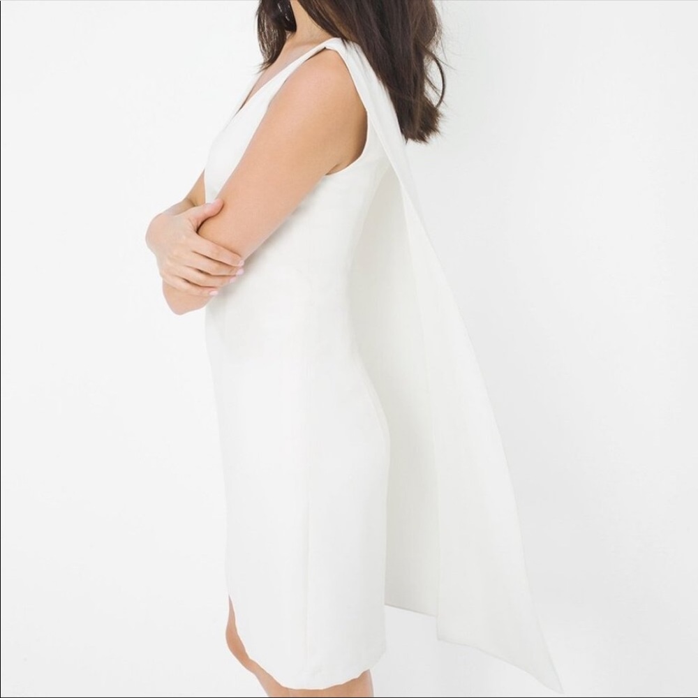 Whbm Split-Back Cape Dress - Gem